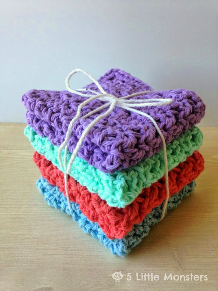 25 Free Crochet Washcloth Patterns (Easy PDF Pattern)