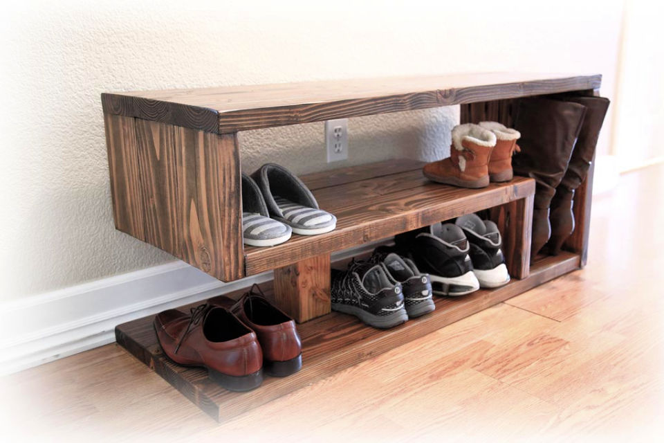 40 DIY Shoe Rack Ideas to Build Your Shoe Storage Space