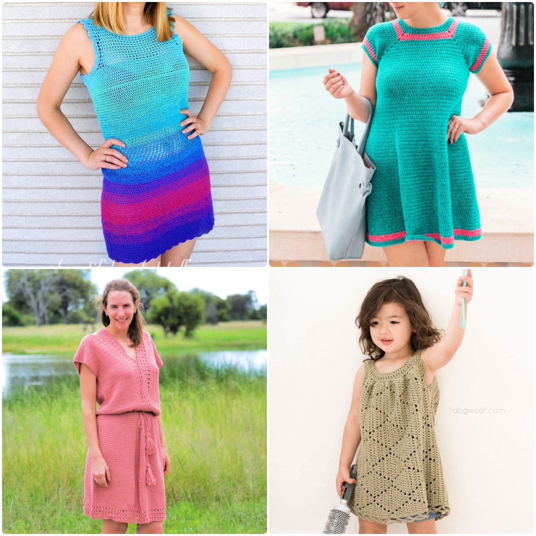 25 Free Crochet Dress Patterns (Crochet Clothes Pattern)