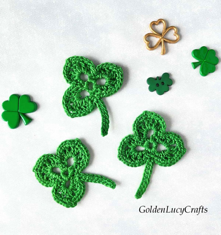 25 Free Crochet Shamrock Patterns (Printable Pattern)