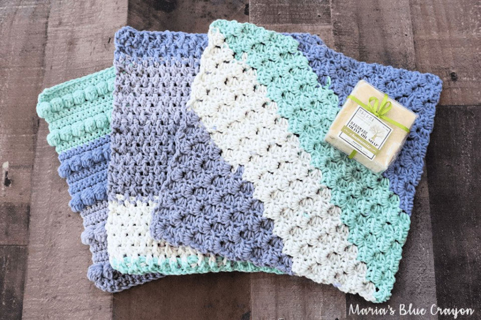 25 Free Crochet Washcloth Patterns (Easy PDF Pattern)