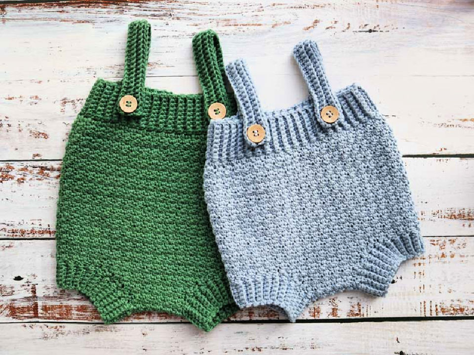 15 Free Crochet Baby Romper Patterns {PDF Pattern}