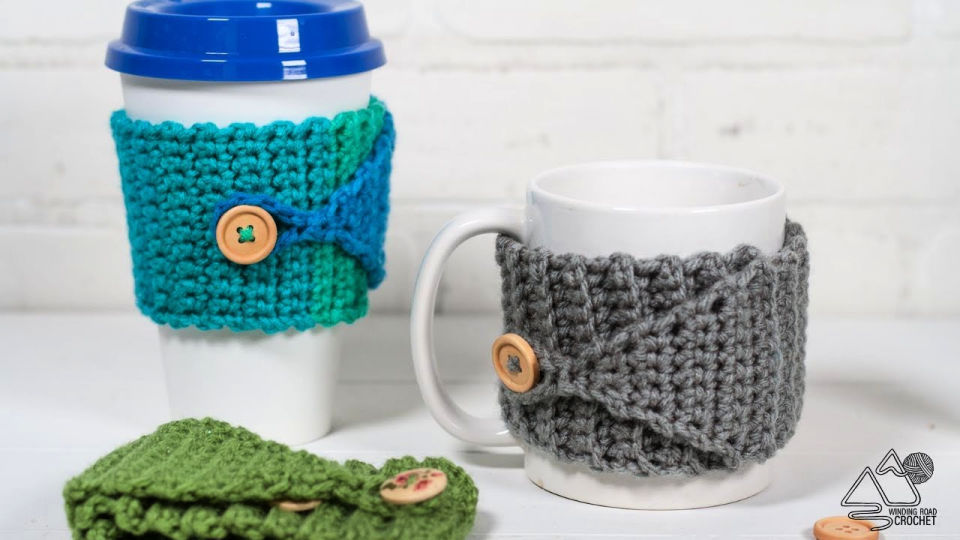 25 Free Crochet Coffee Cup Cozy Patterns