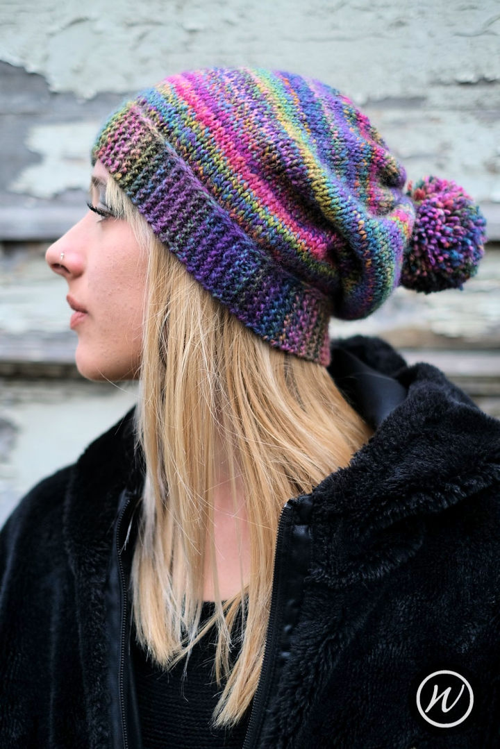 40 Easy Knit Hat Patterns (Free Hat Knitting Pattern)