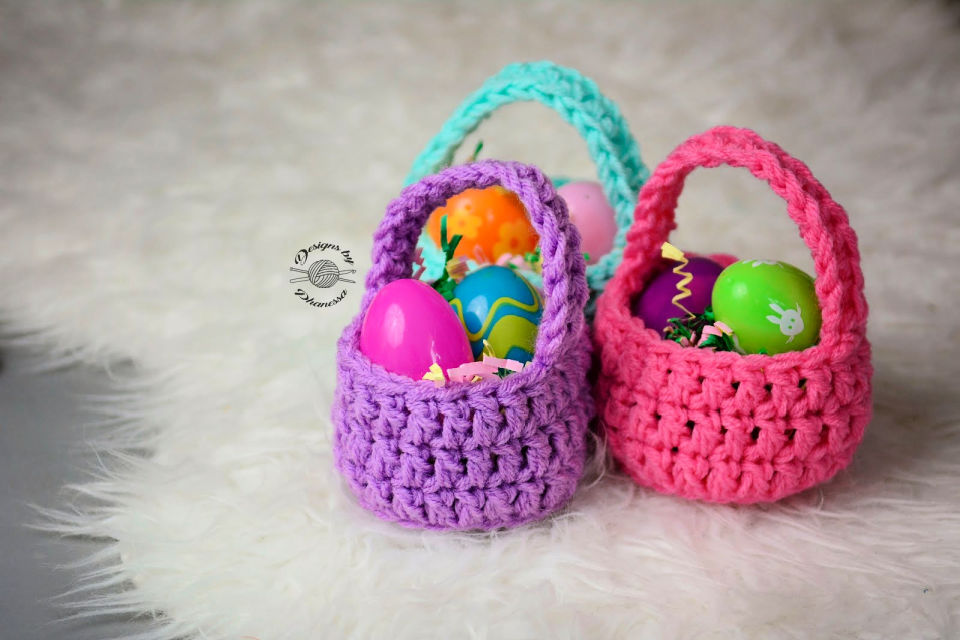 25 Free Crochet Basket Patterns (Full PDF Pattern)