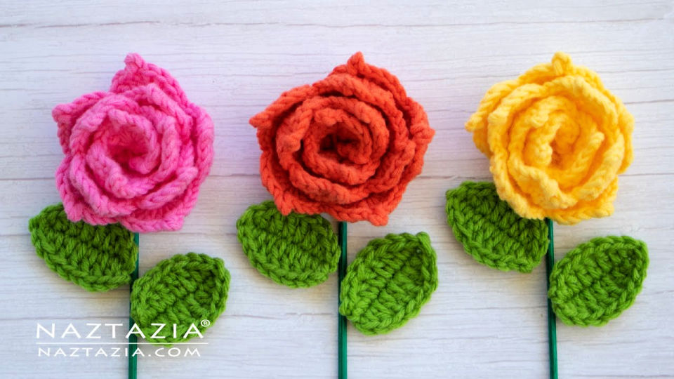 30 Free Crochet Rose Patterns (Crochet Roses Pattern PDF)