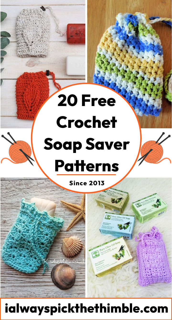 20 Free Crochet Soap Saver Patterns + PDF Pattern