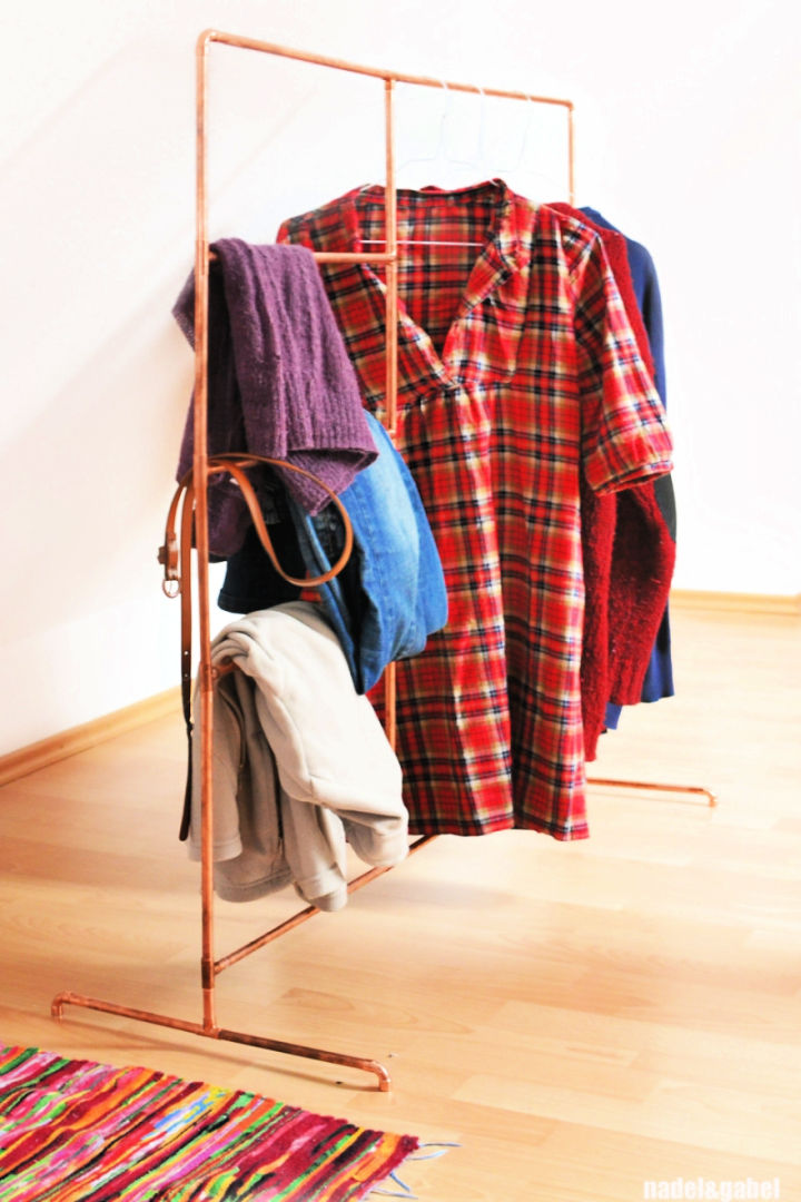 30 Homemade DIY Clothes Rack Ideas to Make