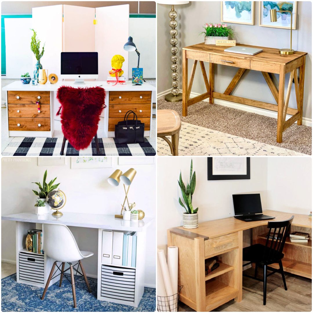 25 Homemade DIY Desk Ideas to Build
