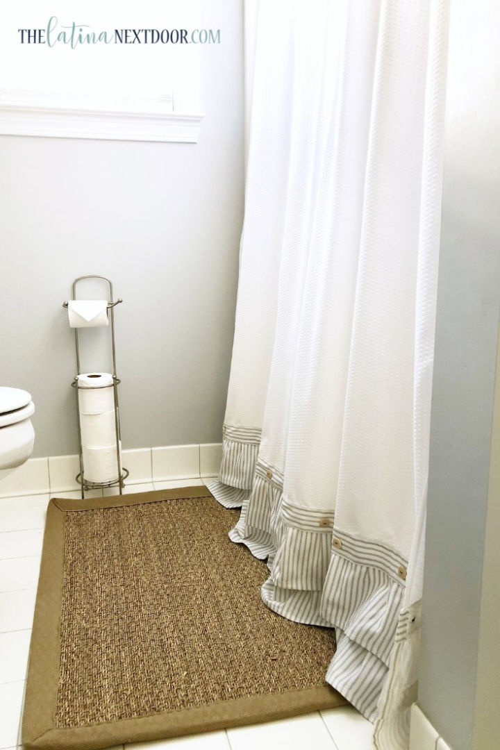 20 DIY Shower Curtain Ideas to Make for Bathroom
