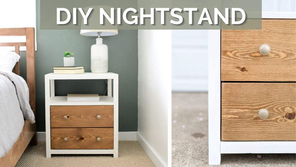 25 DIY Nightstand Ideas and Plans {DIY Bedside Table}