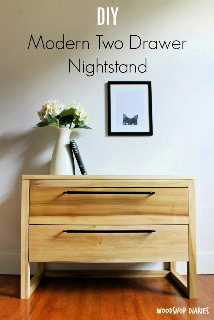 25 DIY Nightstand Ideas and Plans {DIY Bedside Table}