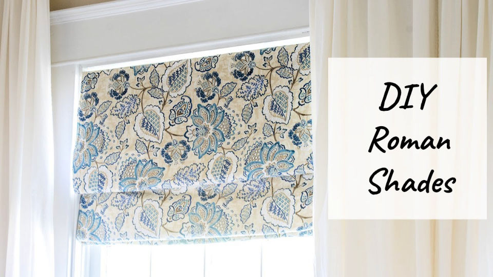 20 Easy DIY Roman Shades: How To Make a Roman Shade
