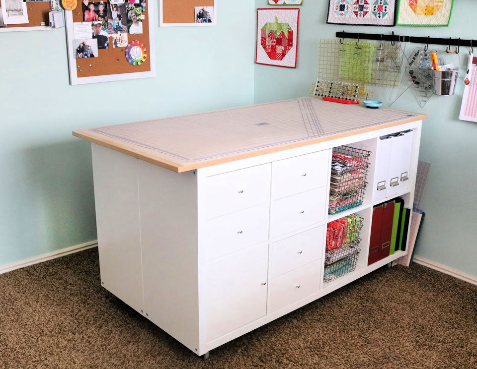 25 Homemade DIY Sewing Table Ideas and Plans