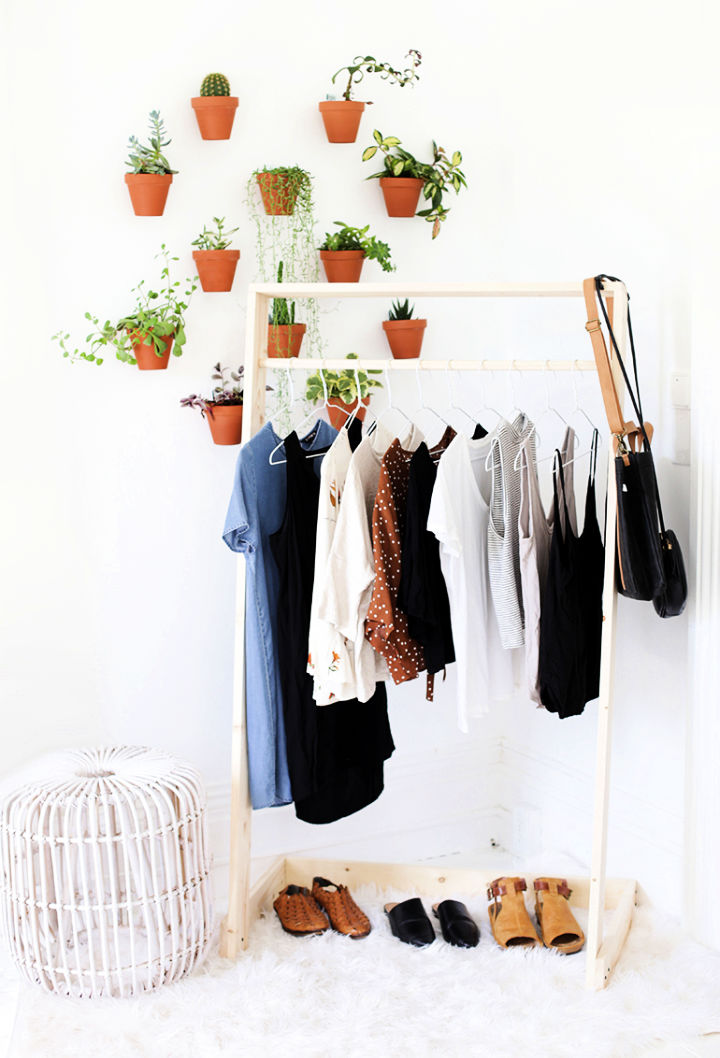 30 Homemade DIY Clothes Rack Ideas to Make