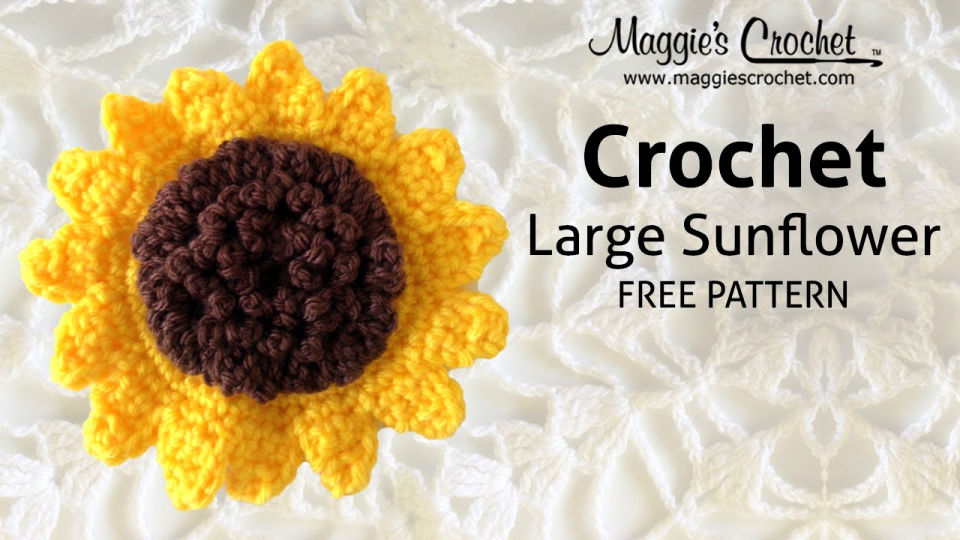 25 Free Crochet Sunflower Patterns (Step by Step Pattern)
