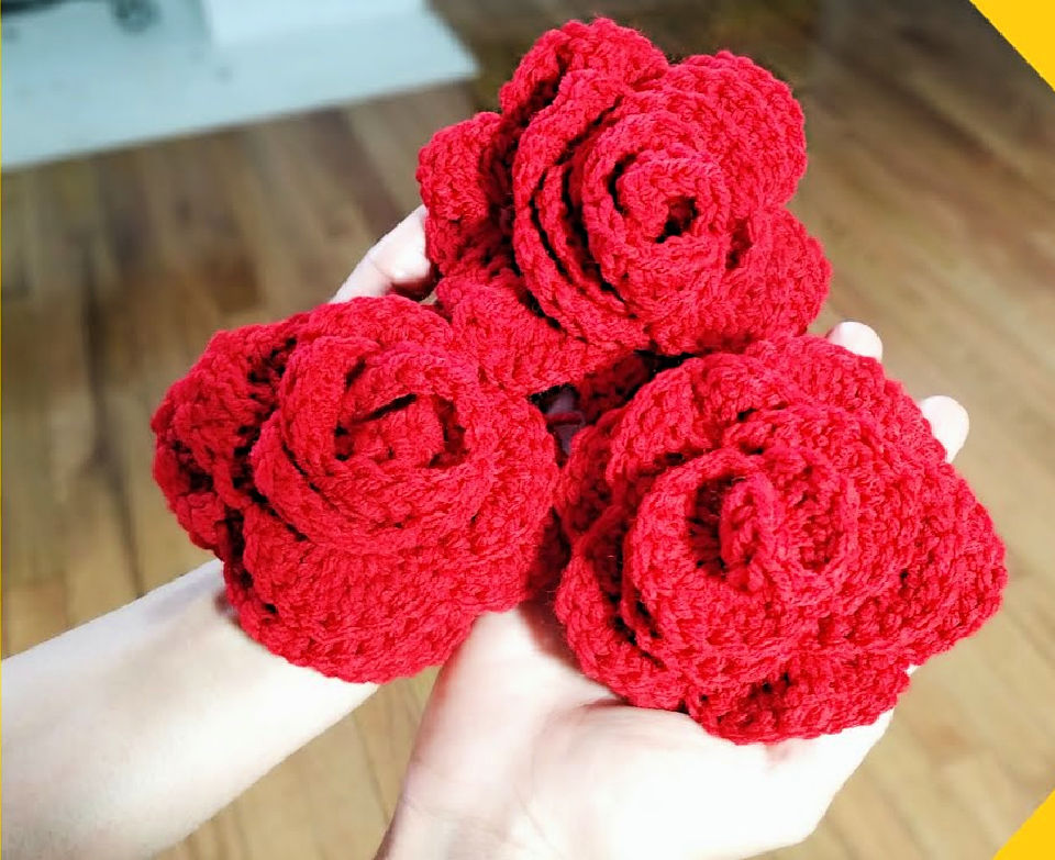 30 Free Crochet Rose Patterns (Crochet Roses Pattern PDF)