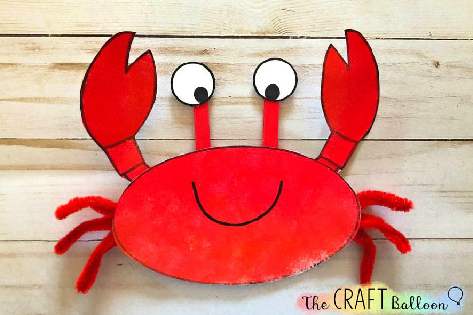 25 Crab Crafts for Kids: Fun Crab Art and Craft Ideas