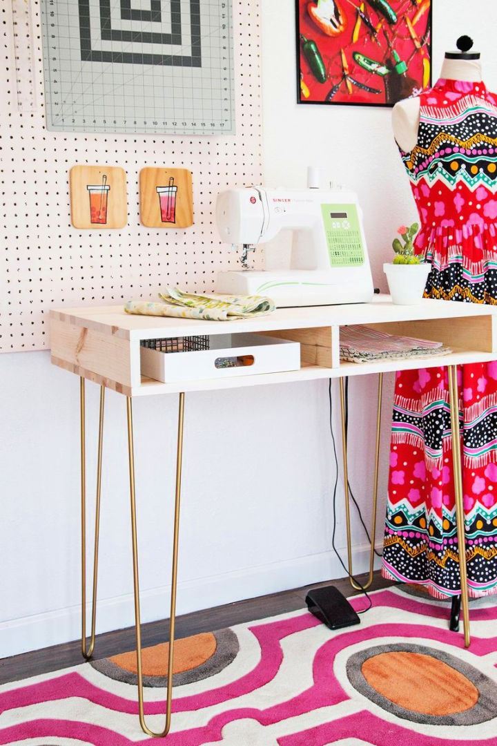 25 Homemade DIY Sewing Table Ideas and Plans