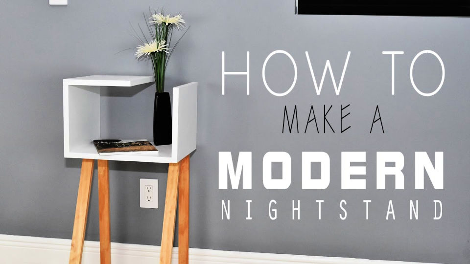 25 DIY Nightstand Ideas and Plans {DIY Bedside Table}