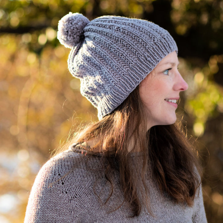 40 Easy Knit Hat Patterns (Free Hat Knitting Pattern)