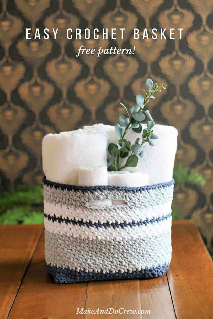 25 Free Crochet Basket Patterns (Full PDF Pattern)