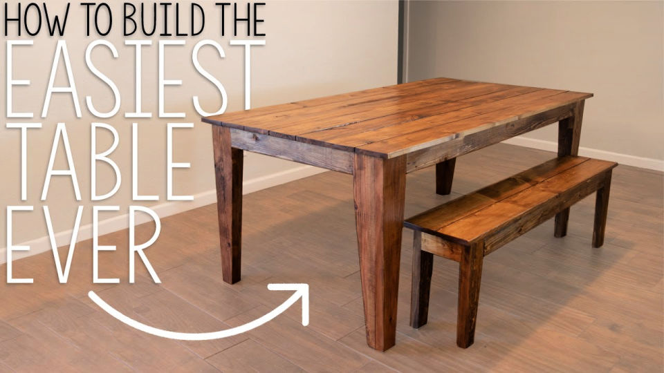 45 DIY Dining Table Plans: How To Build a Dining Table