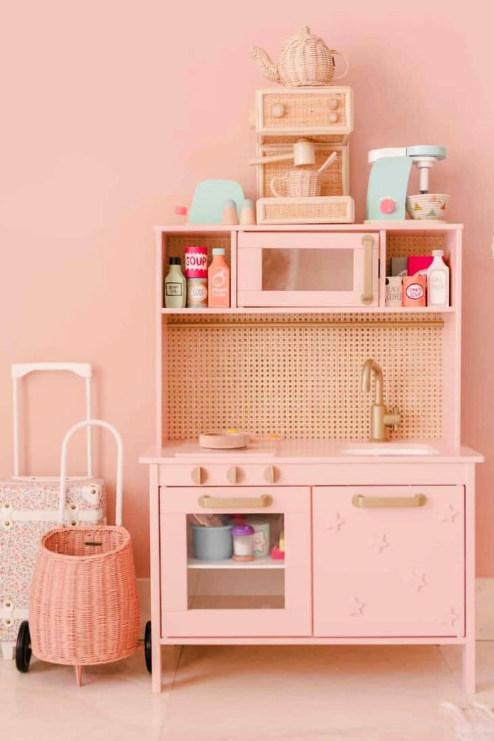 30 DIY Play Kitchen Ideas for Kids to Have Fun