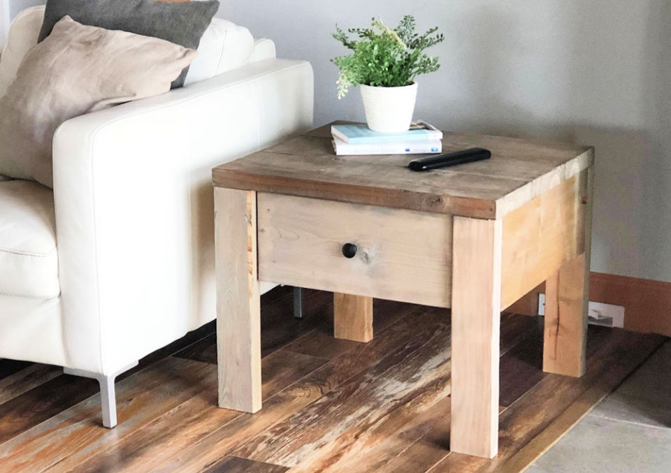 30 Cheap DIY Side Table Ideas and Plans