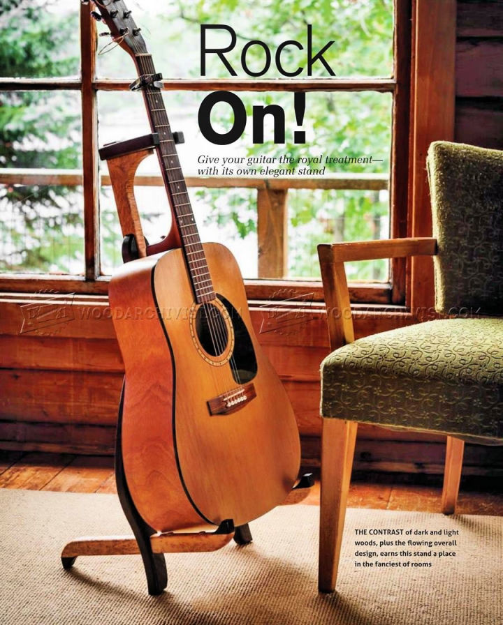 20 Free Homemade DIY Guitar Stand Plans