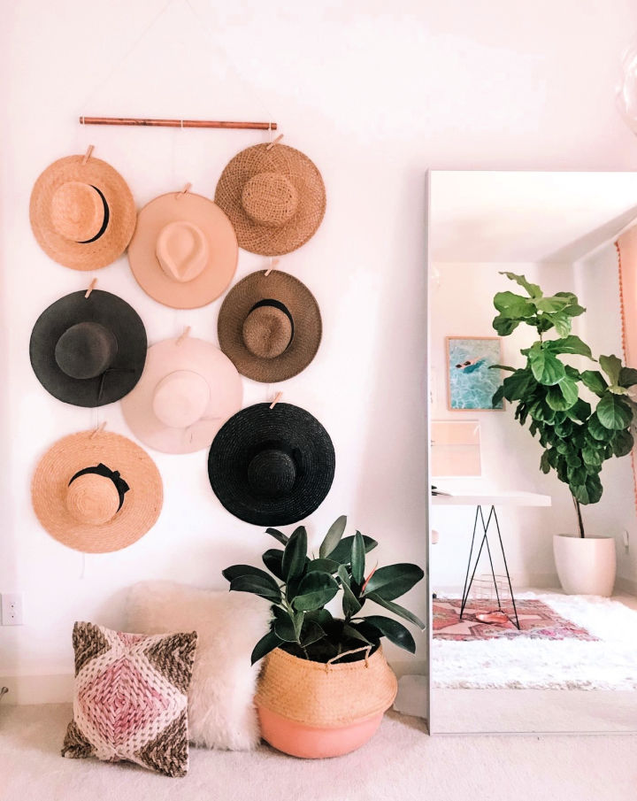 25 DIY Hat Rack Ideas To Display and Storage Hats