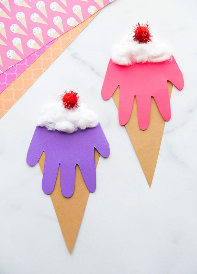30 Ice Cream Crafts and Arts for Kids (Preschoolers)