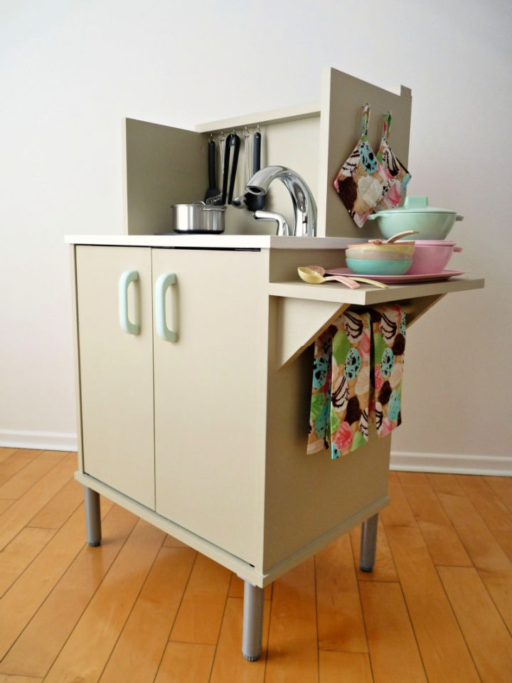 30 DIY Play Kitchen Ideas for Kids to Have Fun