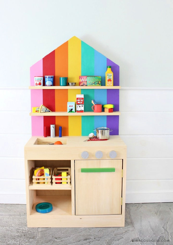 30 DIY Play Kitchen Ideas for Kids to Have Fun