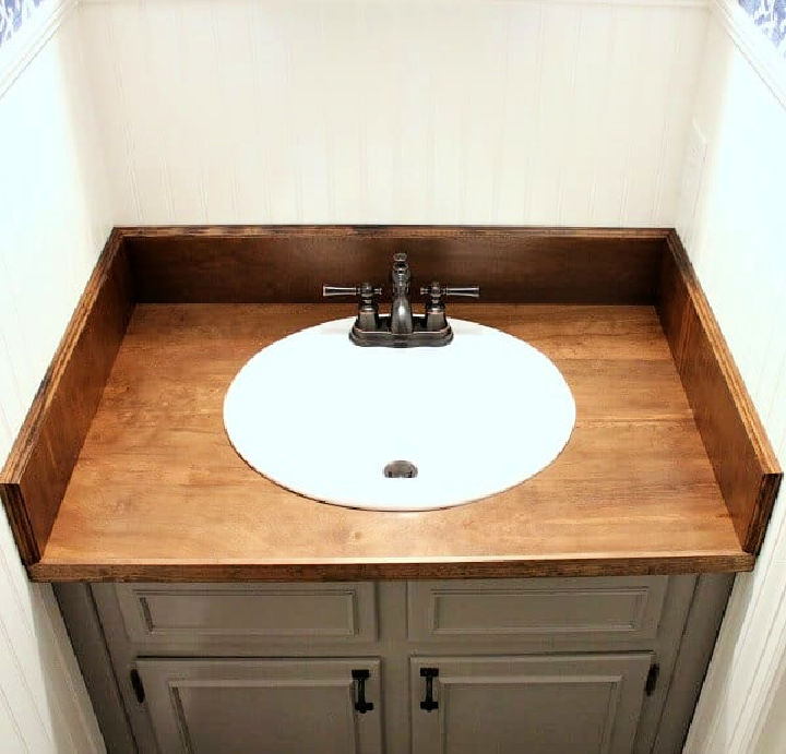 25 Cheap DIY Bathroom Countertop Ideas