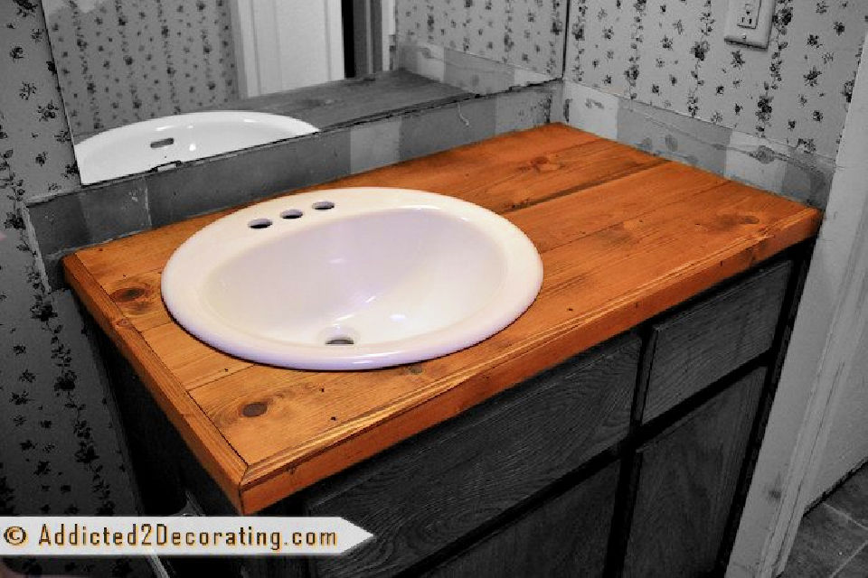 25 Cheap DIY Bathroom Countertop Ideas