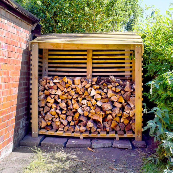 30 Homemade DIY Firewood Rack Plans and Ideas