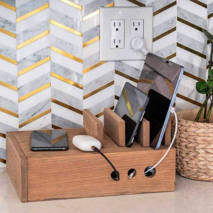 25 DIY Charging Station Ideas: Family Charging Stations