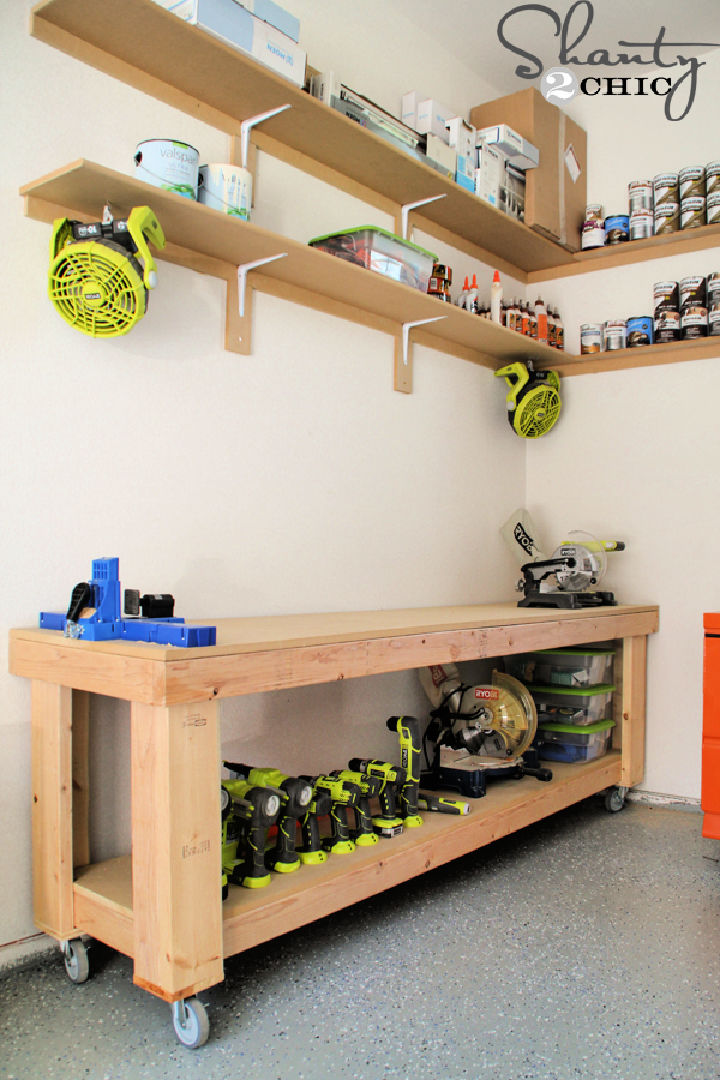 25 Free DIY Workbench Plans: How To Build a Workbench