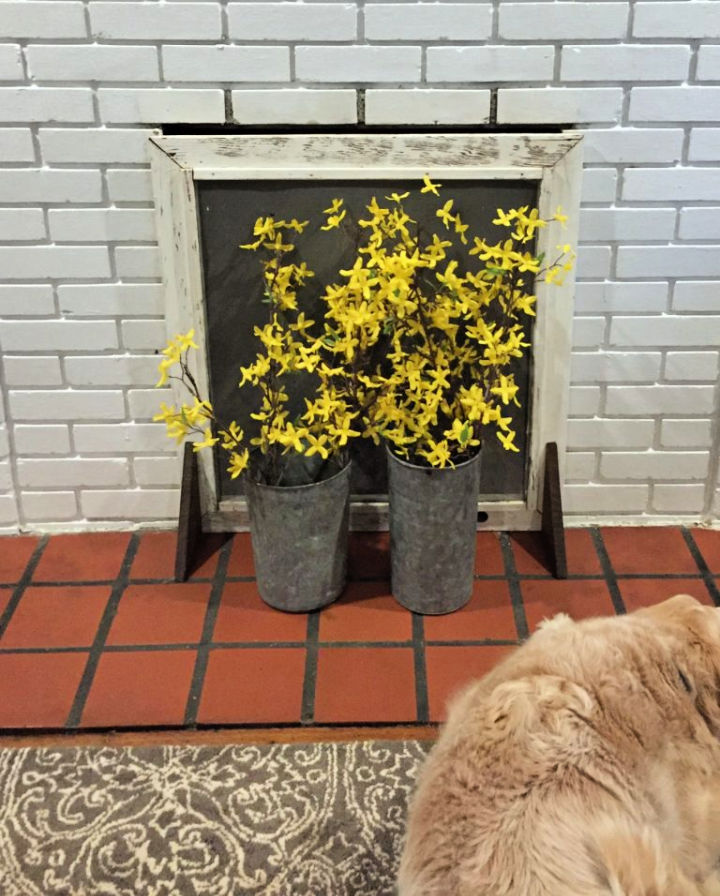 20 DIY Fireplace Screen Ideas: How To Make a Fireplace Cover