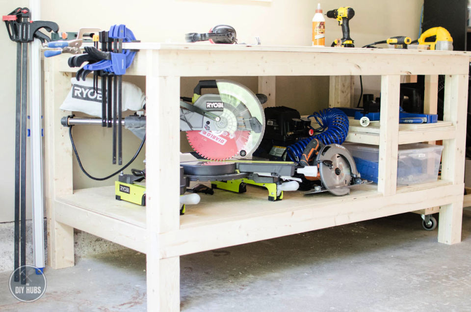 25 Free DIY Workbench Plans: How To Build a Workbench