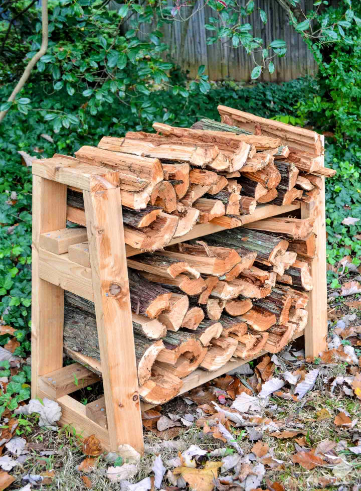 30 Homemade DIY Firewood Rack Plans and Ideas