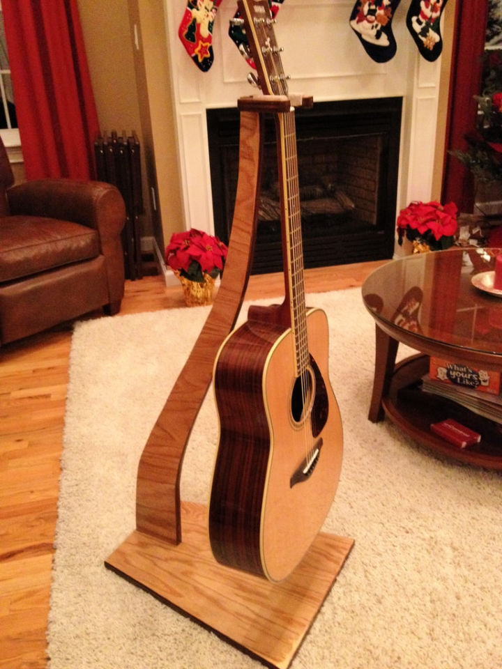 20 Free Homemade DIY Guitar Stand Plans