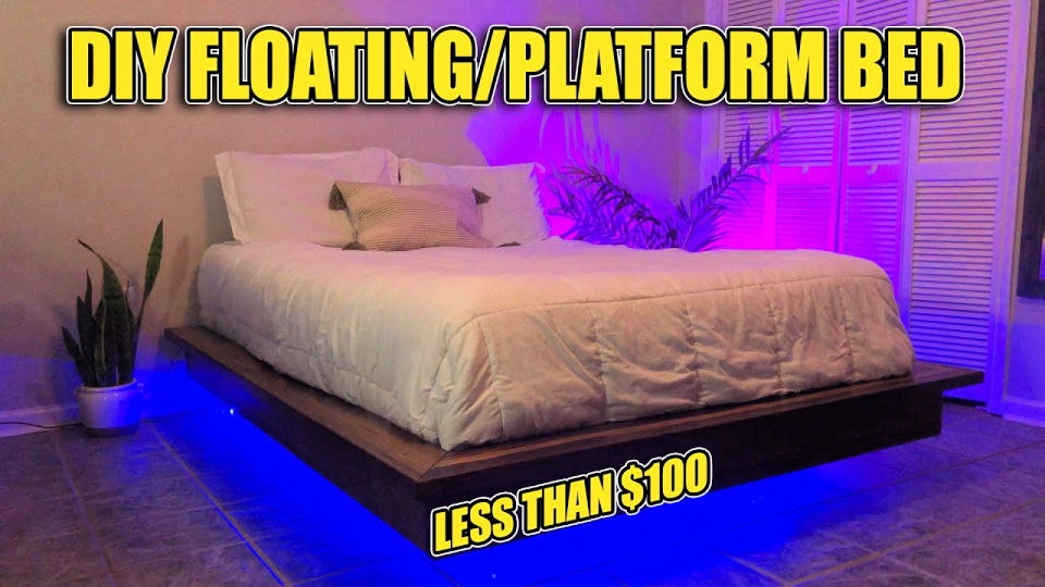 25 Free DIY Floating Bed Frame Plans and Ideas