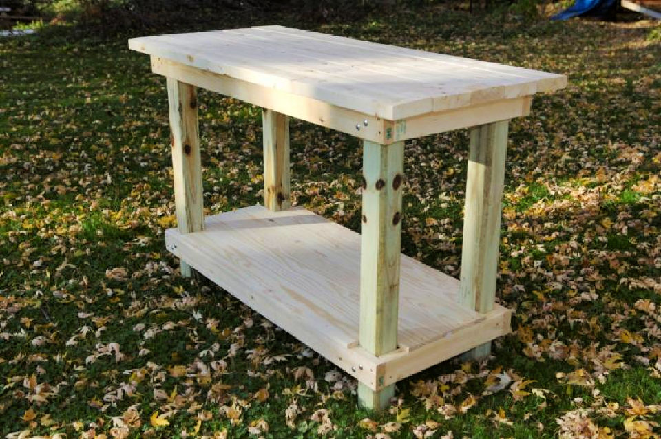 25 Free DIY Workbench Plans: How To Build a Workbench