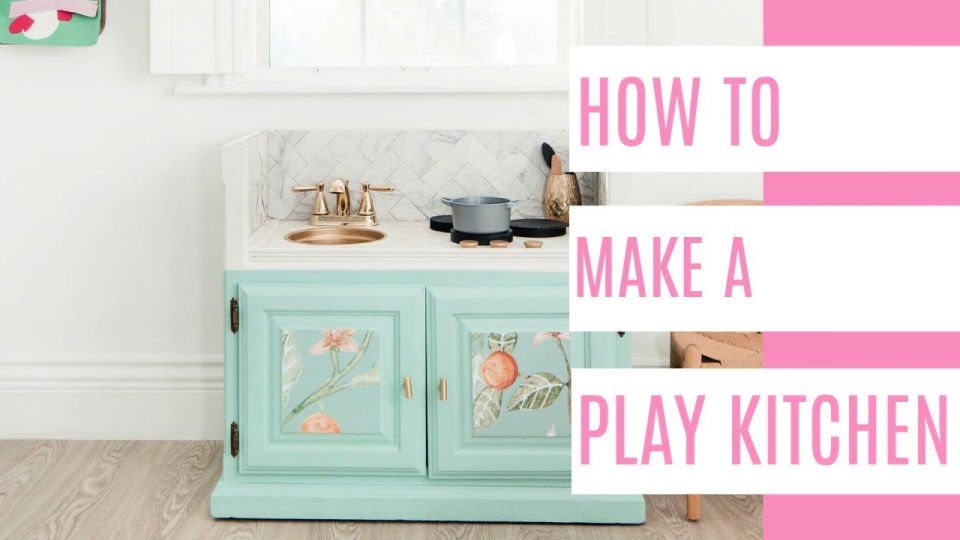 30 DIY Play Kitchen Ideas for Kids to Have Fun
