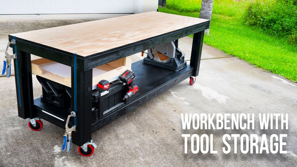 25 Free DIY Workbench Plans: How To Build a Workbench
