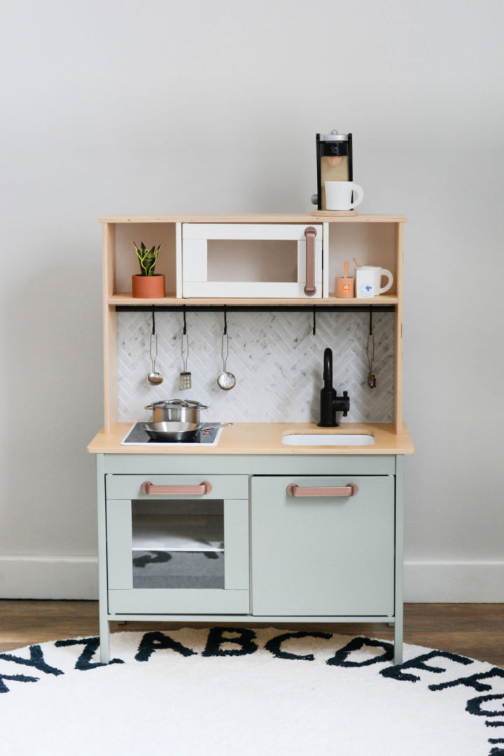 30 DIY Play Kitchen Ideas for Kids to Have Fun