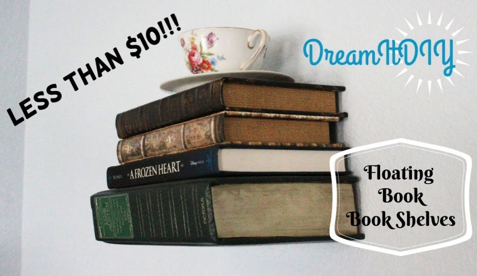 25 DIY Floating Bookshelf Ideas: Make Wall of Bookshelves