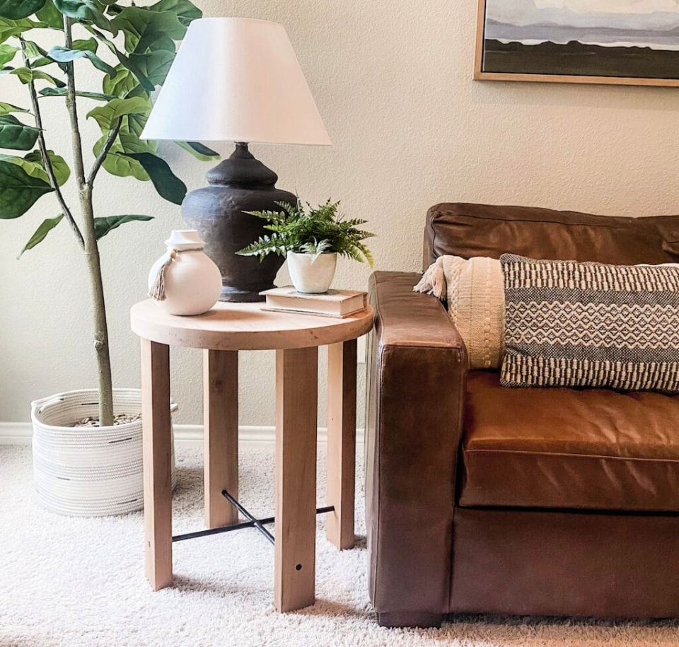 30 Cheap DIY Side Table Ideas and Plans